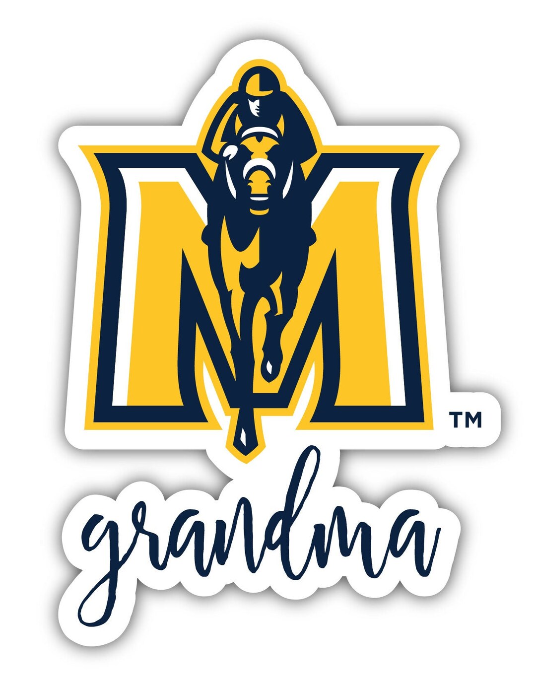Murray State University 4 Inch Proud Grandma Die Cut Decal - Etsy