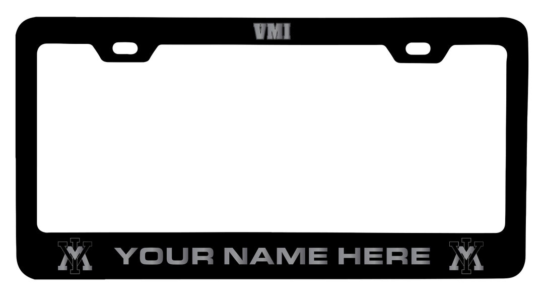 VMI Keydets Engraved Metal License Plate Frame - Customizable - Etsy