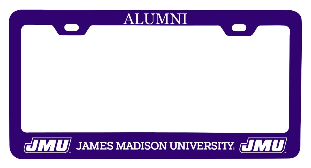 James Madison Dukes College Alumni Metal License Plate Frame Officially ...