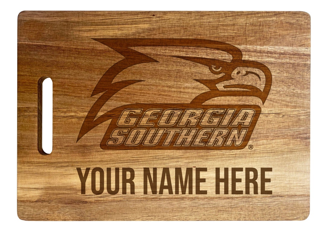 Georgia Southern Eagles Custom Engraved Cutting Board 10" X 14" Acacia ...
