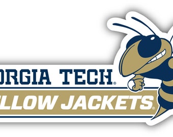 Georgia Tech Yellow Jackets 12 Premium Vinyl Decal Licensed NCAA - Etsy