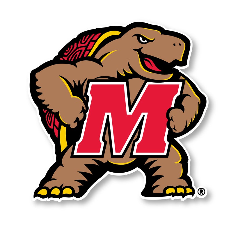 Maryland Terrapins Vinyl Mascot Decal Sticker Officially Licensed - Etsy