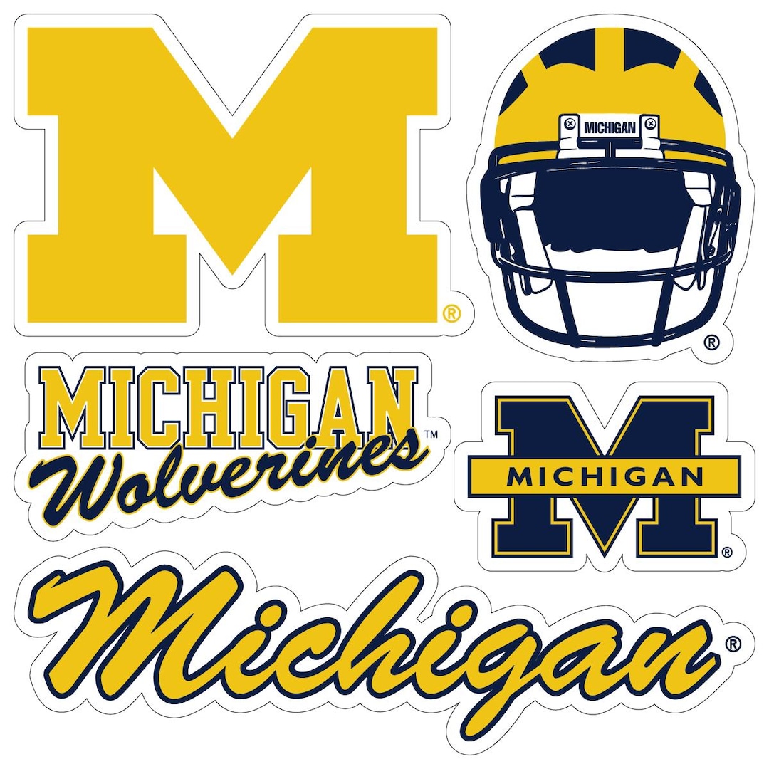 Michigan Wolverines Officially Licensed College Sticker Multipack ...