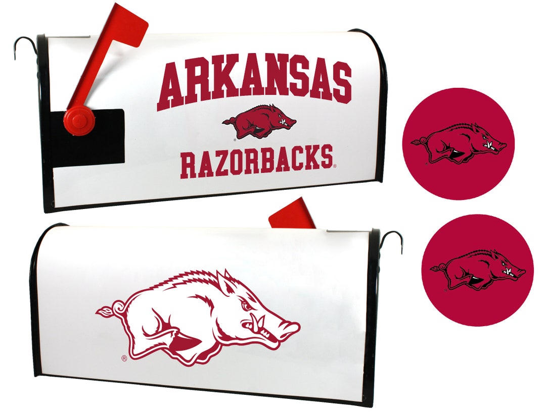 Arkansas Razorbacks Magnetic Mailbox Cover & Sticker Set Officially ...