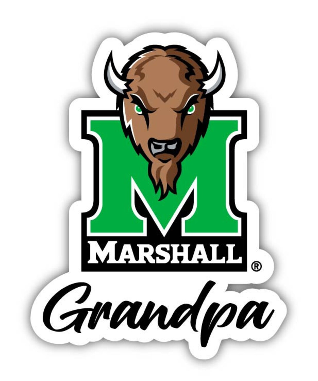 Marshall Thundering Herd 4 Inch Proud Grandpa Die Cut Decal - Etsy