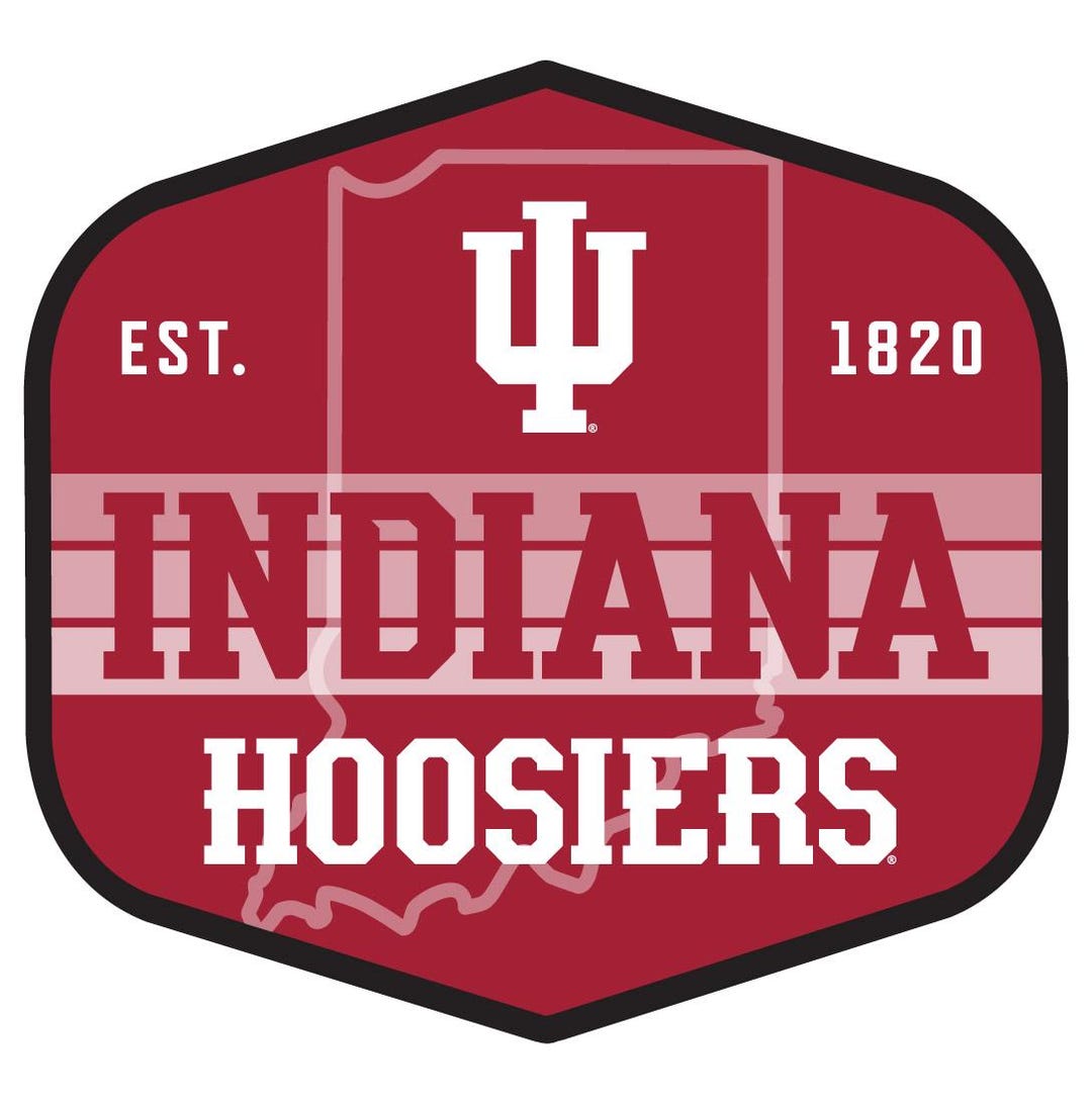Indiana Hoosiers Scenic Background Vinyl Sticker/magnet - Officially ...