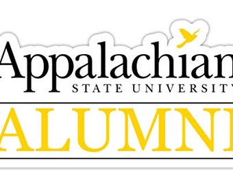 Appalachian State 4-inch Laser Cut Alumni Vinyl Decal Sticker | Etsy
