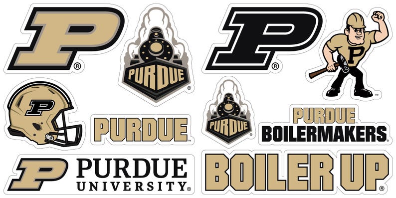 Purdue Boilermakers Officially Licensed College Sticker Multipack ...
