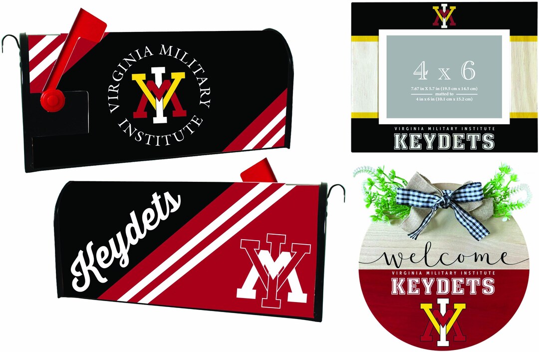 VMI Keydets Offic. Lic. Decor Pack - Mailbox Cover, Wreath Sign, Photo ...