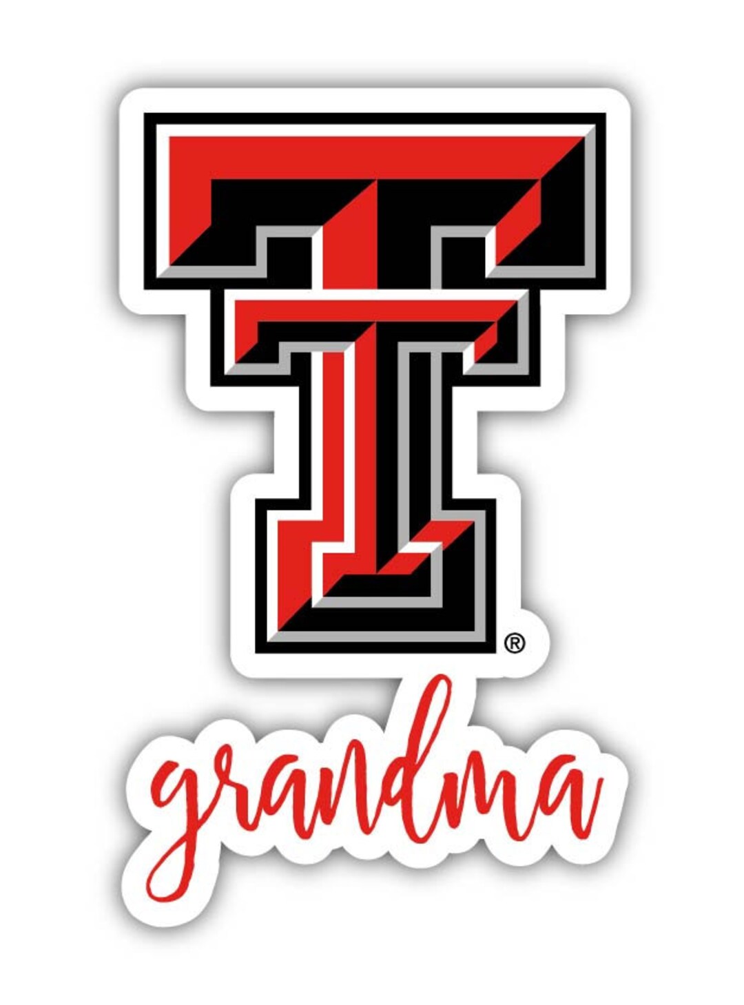 Texas Tech Red Raiders 4 Inch Proud Grandma Die Cut Decal - Etsy
