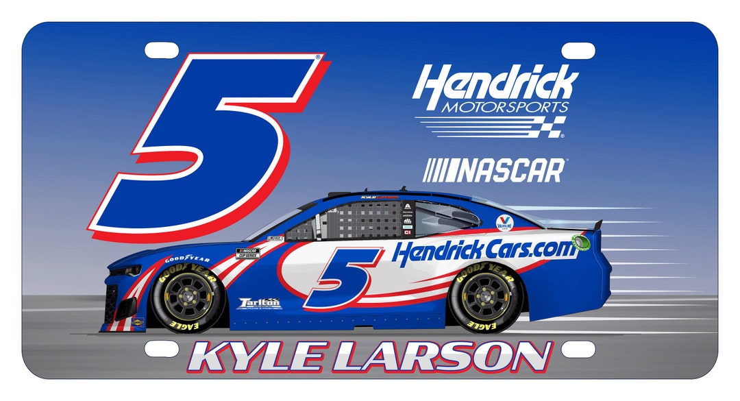 Kyle Larson #5 NASCAR Metal License Plate - Etsy