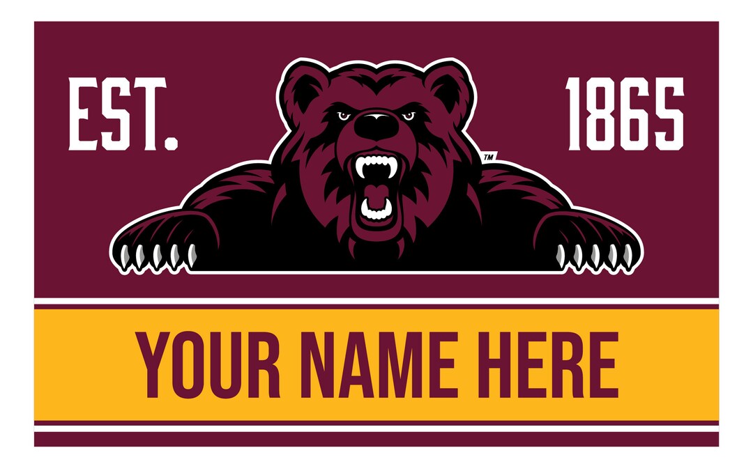 Personalized Customizable Shaw University Bears Wood Sign With Frame ...