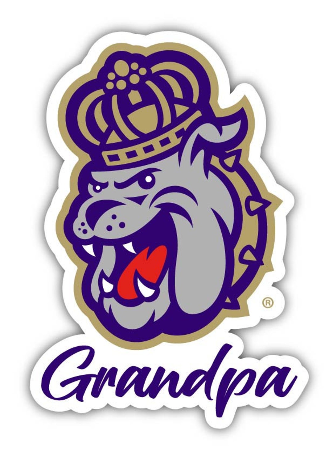 James Madison Dukes 4 Inch Proud Grandpa Die Cut Decal - Etsy