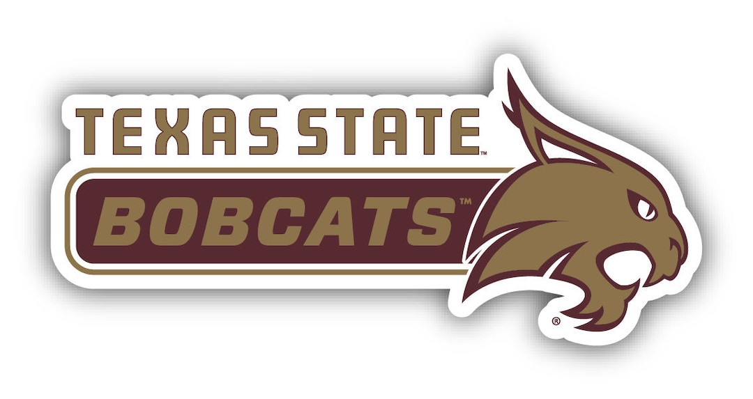 Texas State Bobcats 4 Inch Wide Colorful Vinyl Decal Sticker - Etsy