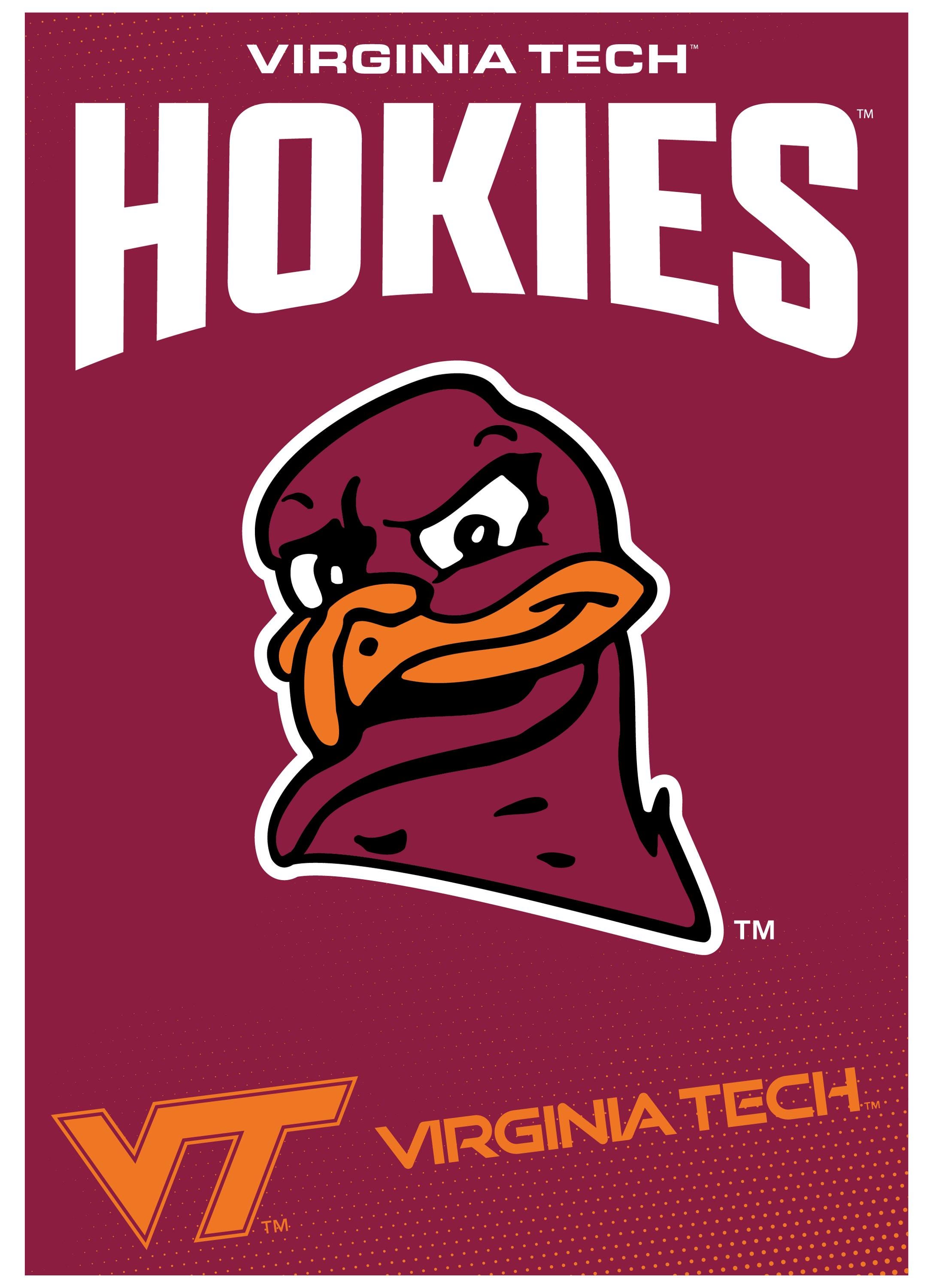 Virginia Tech Hokies Officially Licensed College Poster – Gradient or ...
