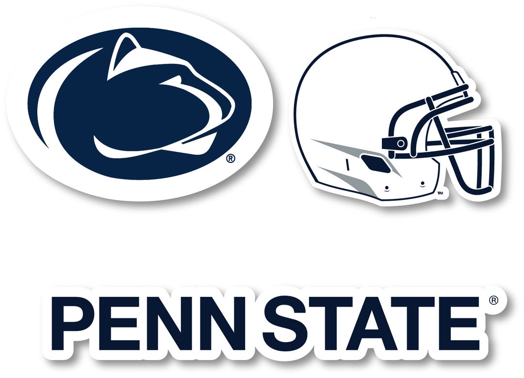 Penn State Nittany Lions Set of 3 Stickers - 4 Inches Each - Etsy