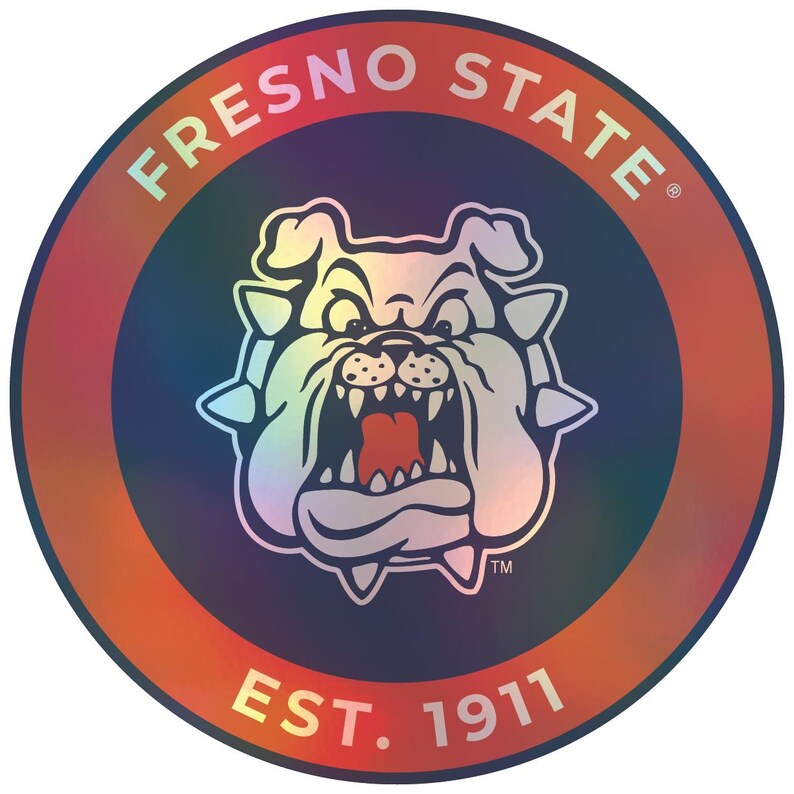 Fresno State Bulldogs Holographic Vinyl Decal Sticker Officially ...