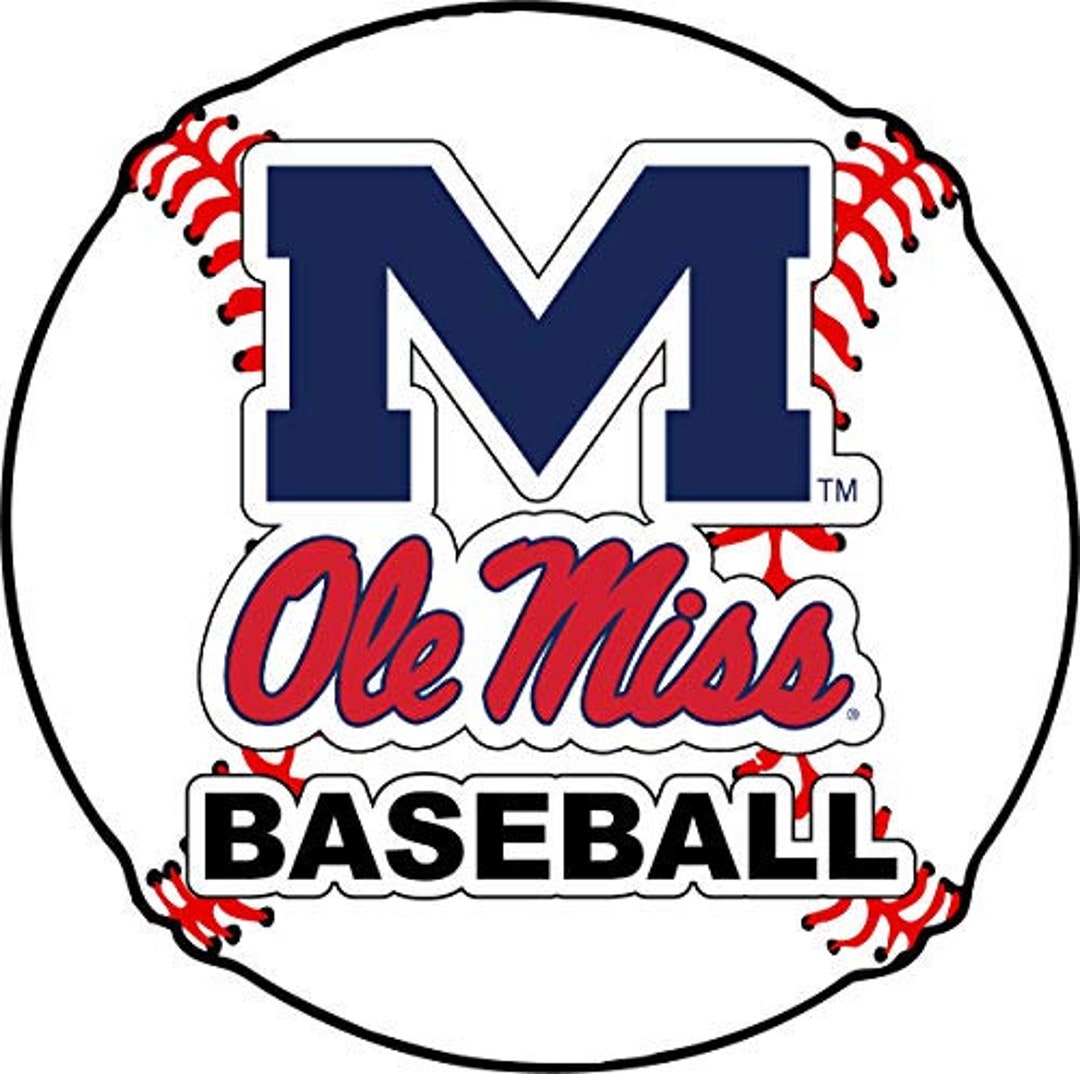 R and R Imports Mississippi Rebels Ole Miss 4-inch Round Vinyl Decal ...