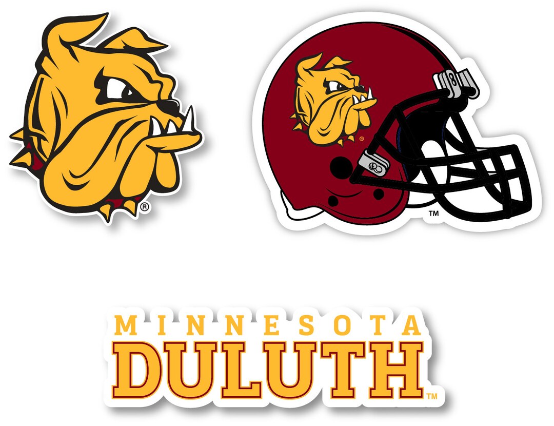 Minnesota Duluth Bulldogs Vinyl Decal Sticker 3 Pack 4-inch Each - Etsy
