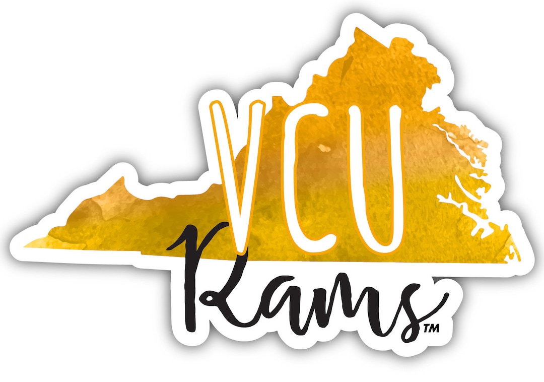 Virginia Commonwealth Vinyl Sticker - Watercolor State Design - Etsy