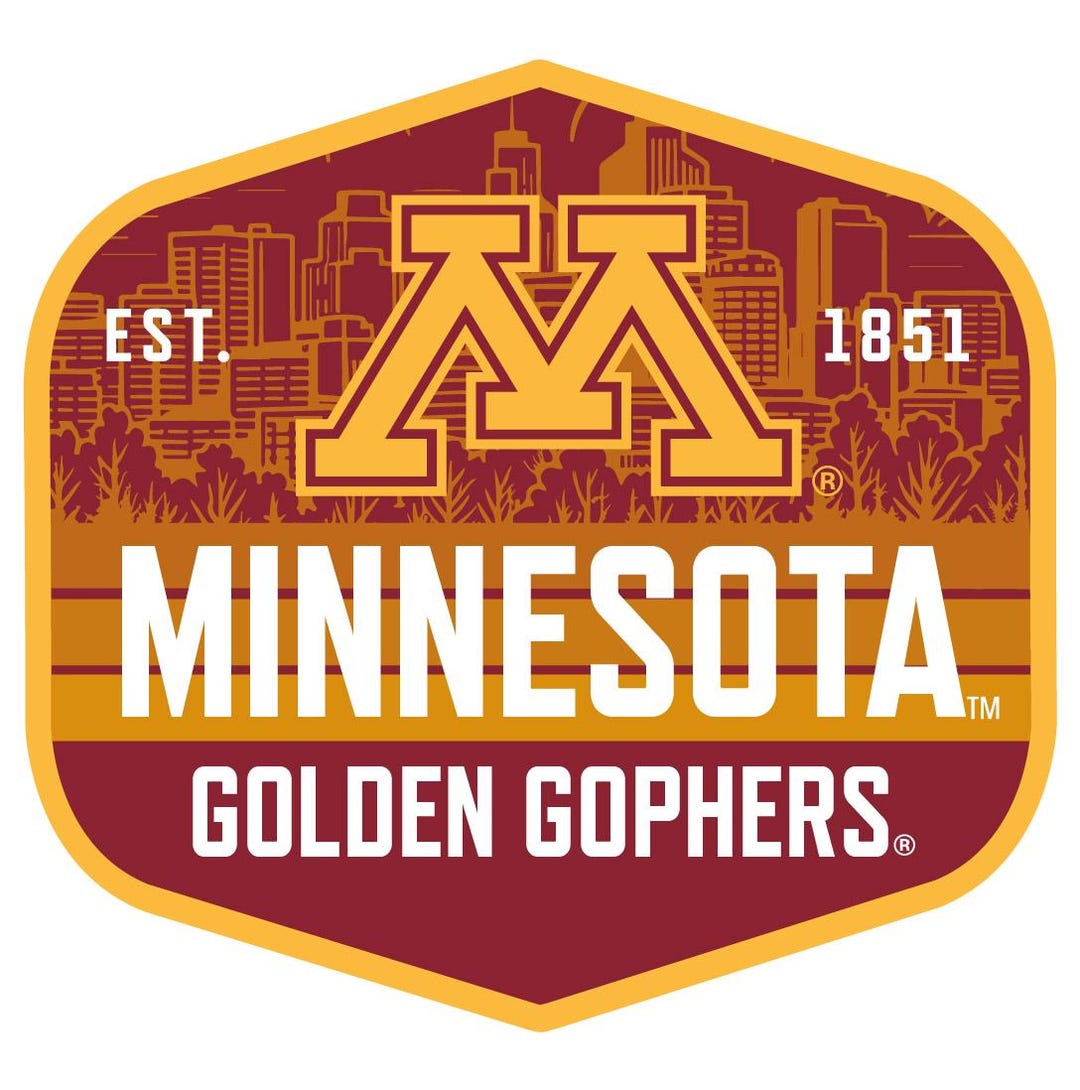 Minnesota Gophers Scenic Background Vinyl Sticker/magnet - Officially ...