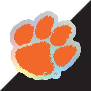 Clemson Tigers Officially Licensed Vinyl Sticker With Choice of Backing ...