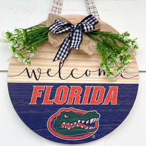 UNC Tar Heels Wooden Wreath Welcome Sign 11.75" Diameter Officially ...