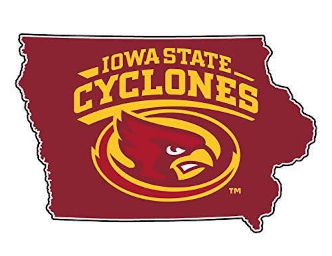 Iowa State Cyclones 4 Inch State Shape - Sticker / Magnet Choice - Etsy