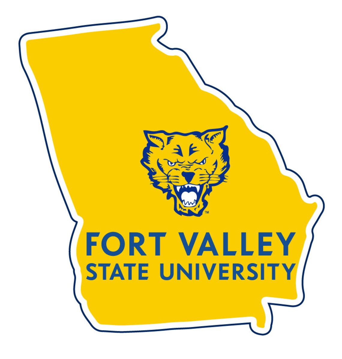 Fort Valley State University 4 pouces State Shape Vinyl Decal - Etsy France