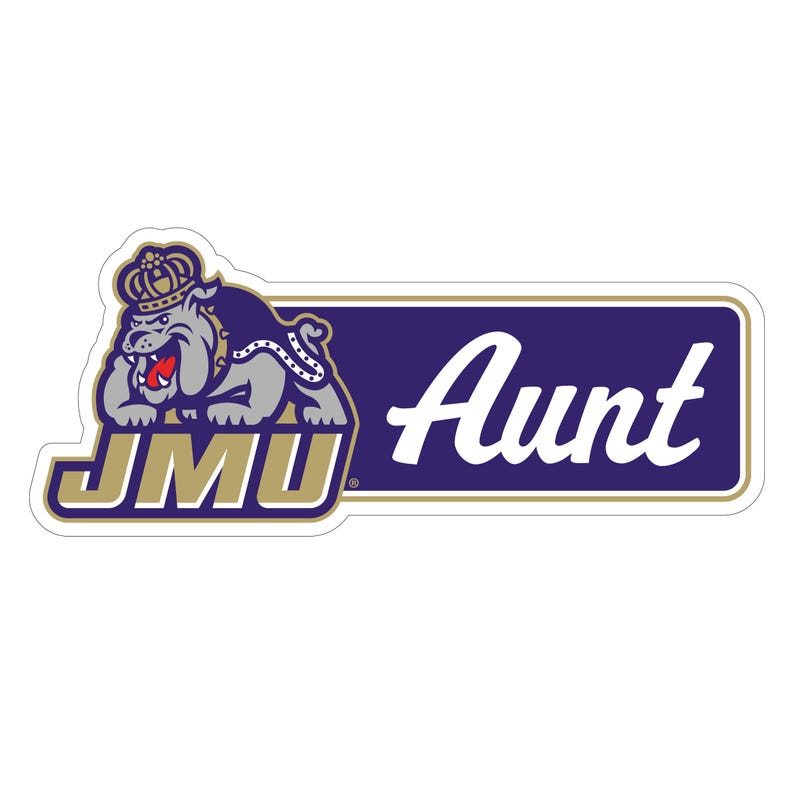 James Madison Dukes Proud Family Decorative Decal – Officially Licensed ...