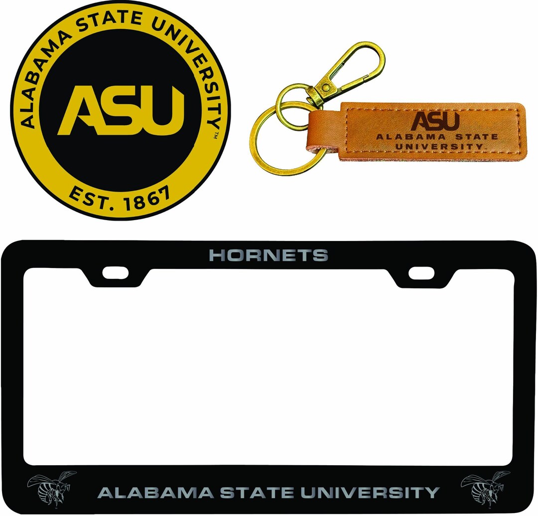 Alabama State University Offic. Lic. Auto Pack – License Plate Frame ...