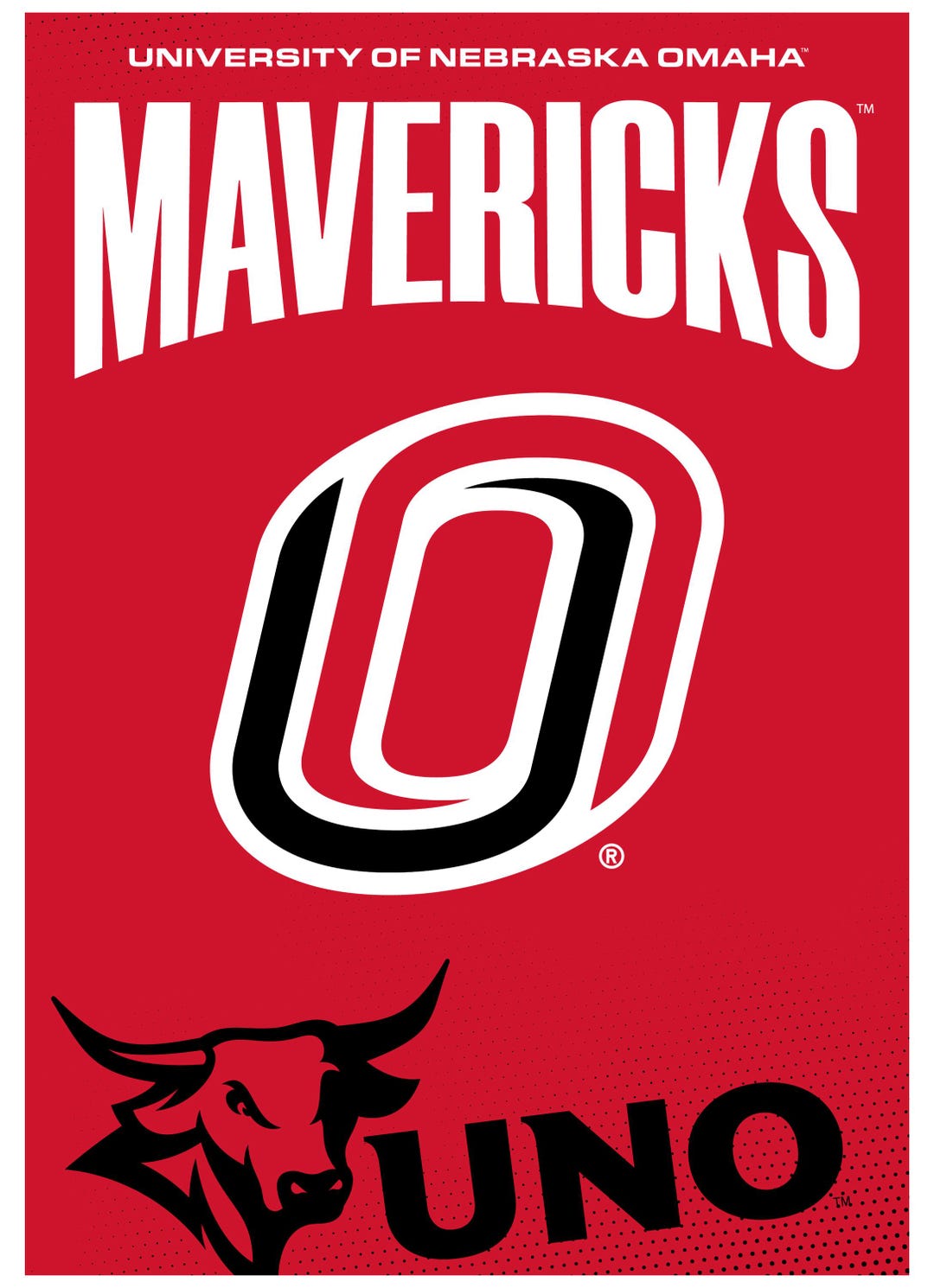 Nebraska at Omaha Officially Licensed College Poster – Gradient or ...