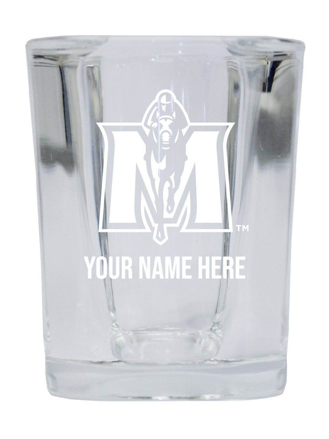Murray State University Etched Square Shot Glass 2 Oz Customizable ...