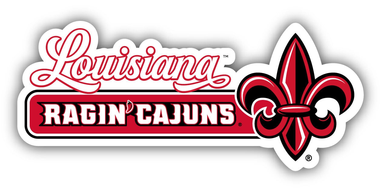 Louisiana at Lafayette 4 Inch Wide Colorful Vinyl Decal Sticker ...