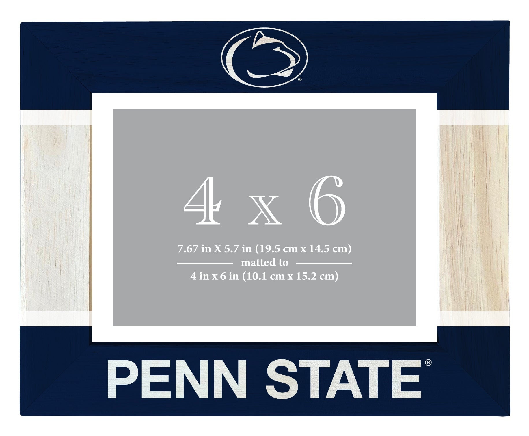 Penn State Nittany Lions Wooden Photo Frame Matted to 4 X 6 Inch - Etsy