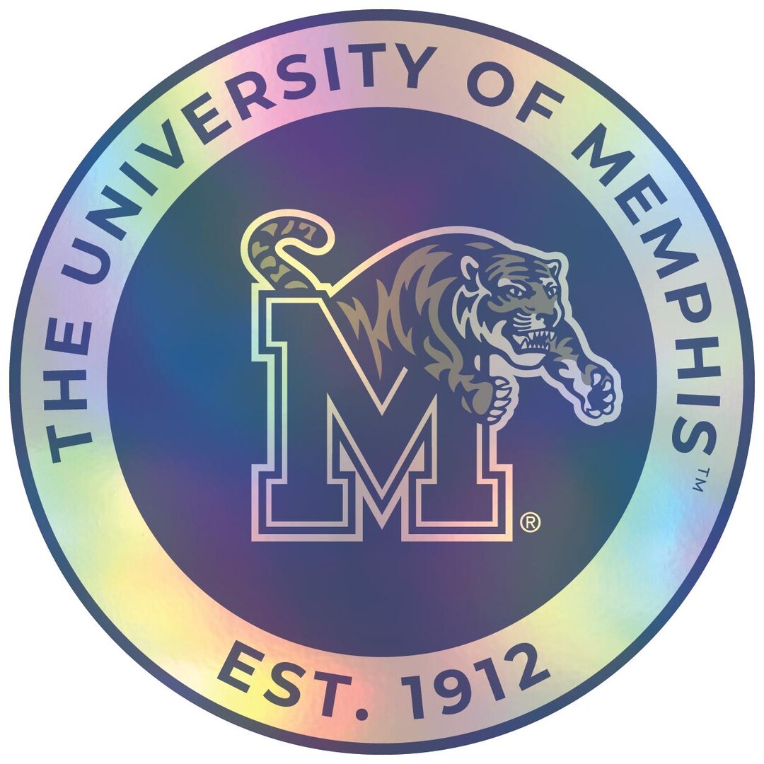 Memphis Tigers Holographic Vinyl Decal Sticker Officially Licensed - Etsy
