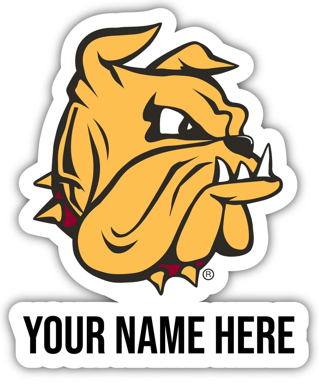 Personalized Customizable Minnesota Duluth Bulldogs Vinyl Decal Sticker ...