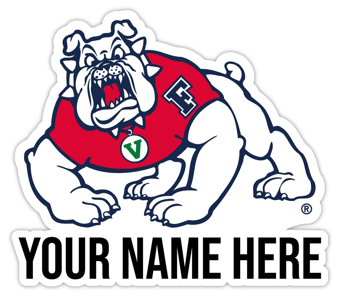 Personalized Customizable Fresno State Bulldogs Vinyl Decal | Etsy