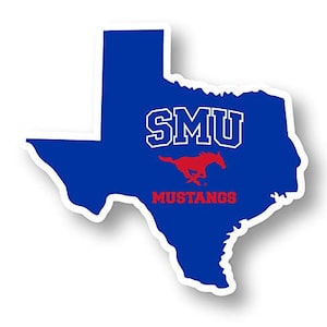 Smu Mustangs Decal - Etsy