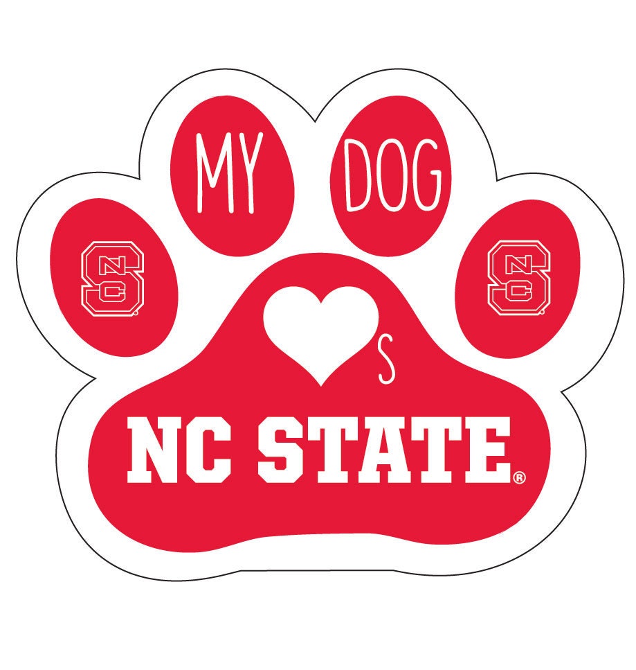 Nc State Wolfpack Sticker-North Carolina State Dog Peel And - Etsy España
