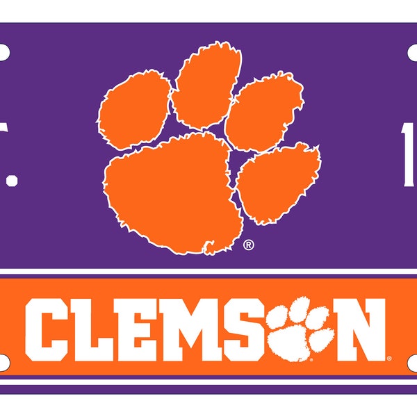 Clemson License Plate - Etsy