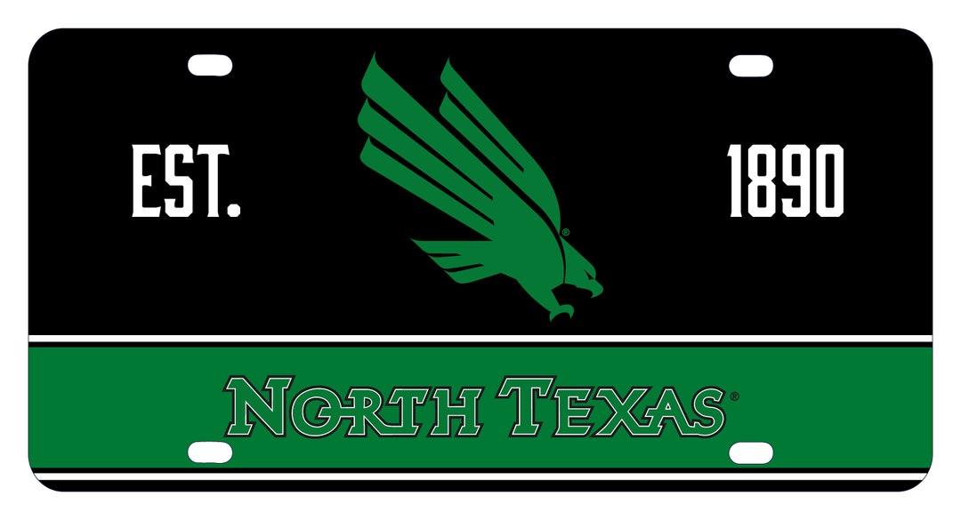 North Texas Metal License Plate - Etsy