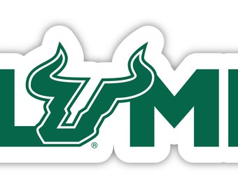 USF South Florida Bulls 3 Premium Vinyl Decal Licensed NCAA Set of 2 - Etsy