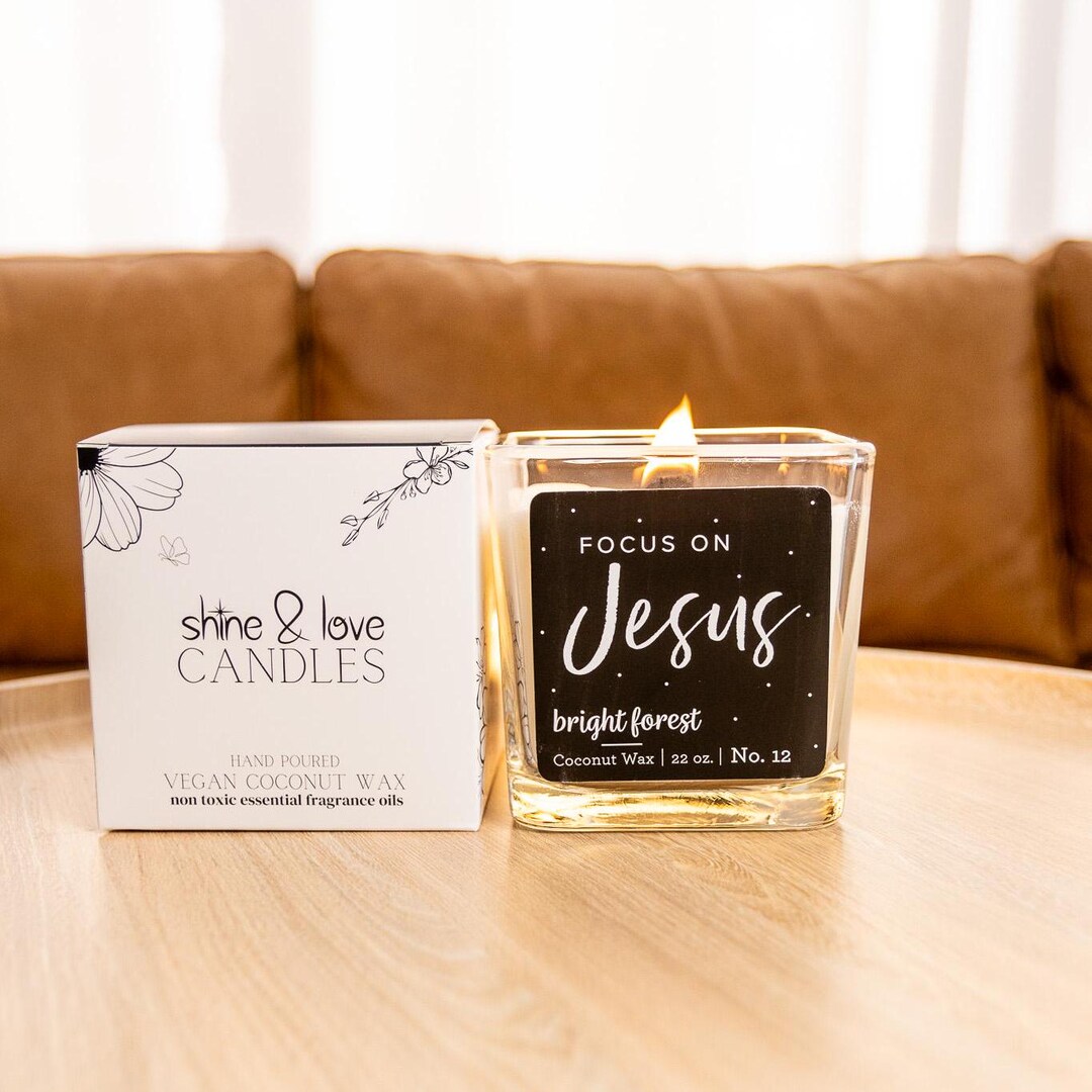 Prayer Candle| Home Fragrance | Crackle Wood Wick Candle | | Bible ...