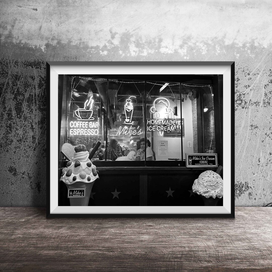 Nashville Ice Cream Window Street Photography - Fine Art Photography ...