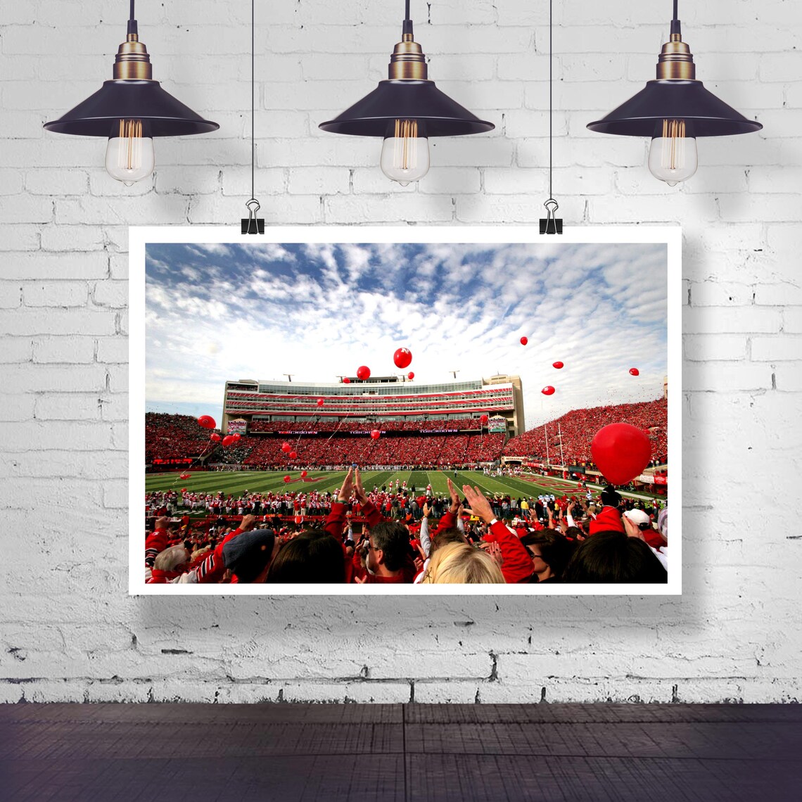 Nebraska Football Husker Field Memorial Stadium, Fine Art, Home Decor ...