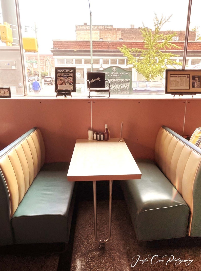 Memphis TN Arcade Diner Restaurant Booth Sign - Wall Art, Home Decor ...