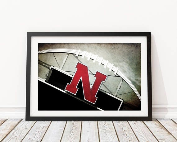 Nebraska Football Husker Field Sign N Fine Art Print Home | Etsy