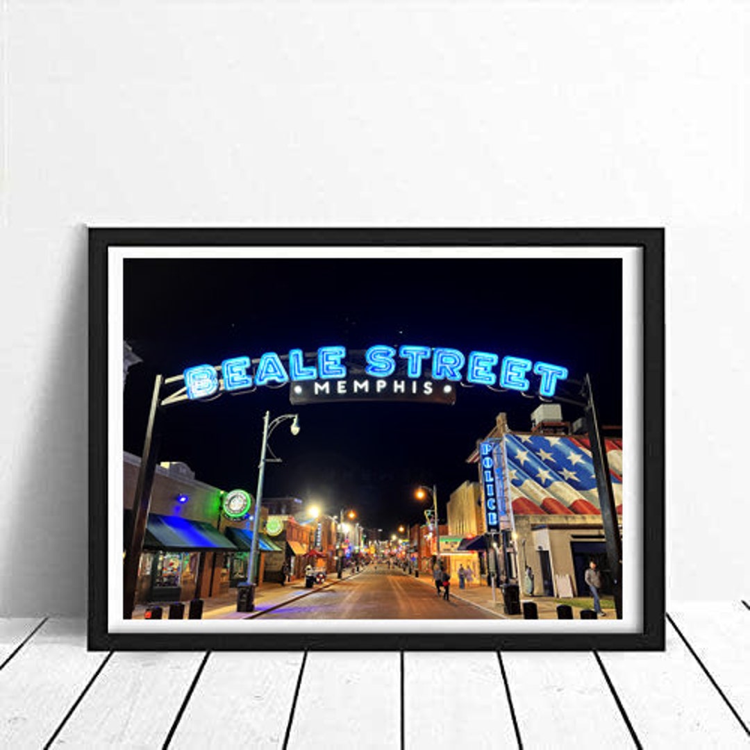 Memphis TN Beale Street Sign - Wall Art, Home Decor, Bar Art ...