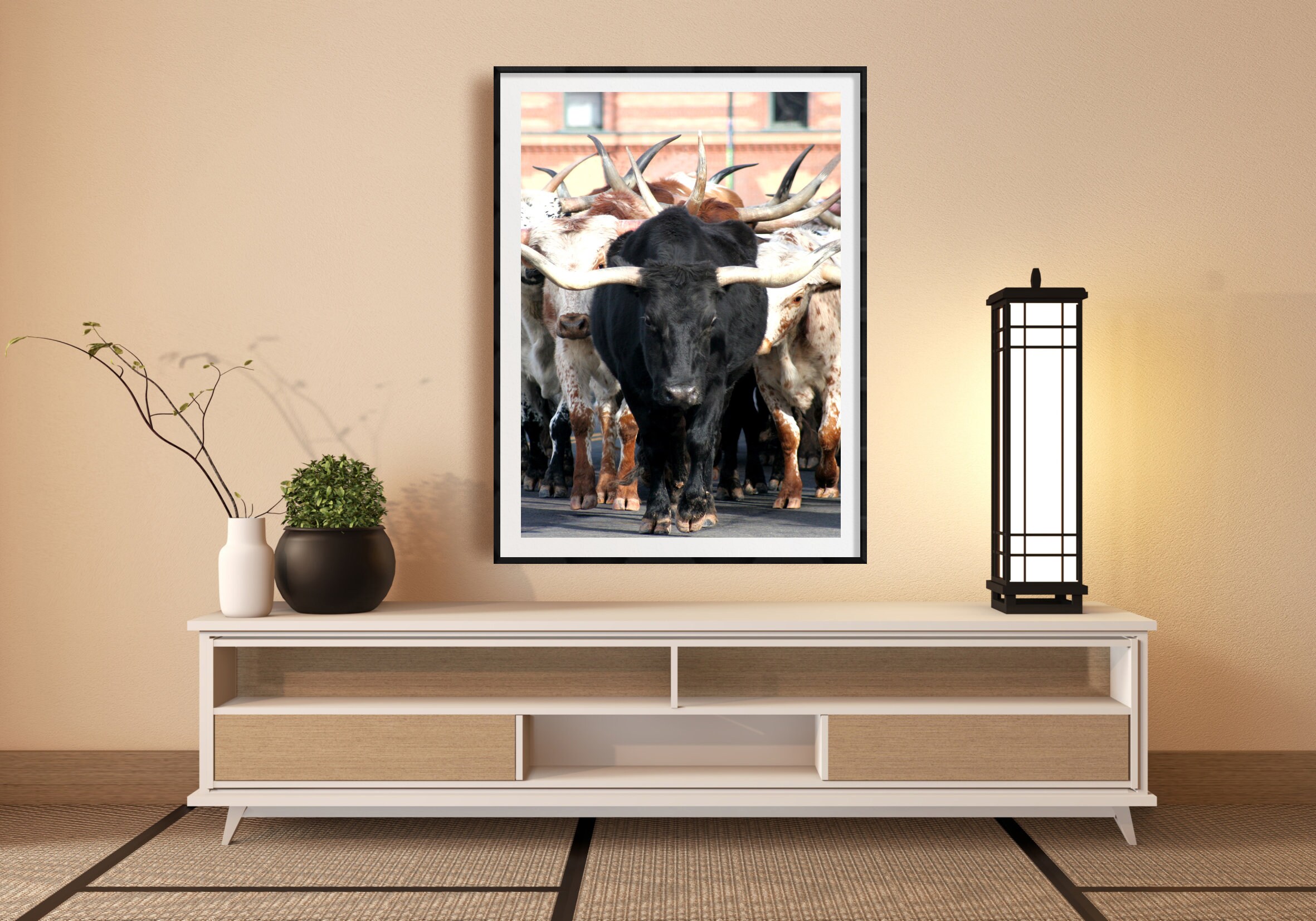 Texas Longhorn Portrait Fine Art, Print, Home Decor, Wall Art ...